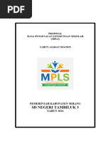 Template Laporan MPLS SD 2025 | PDF