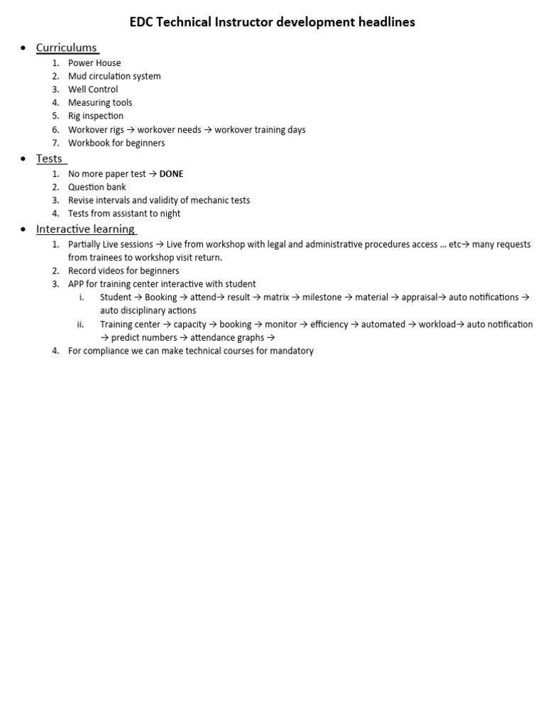 EDC Techniccal Instructor Development Headlines | PDF | Computers