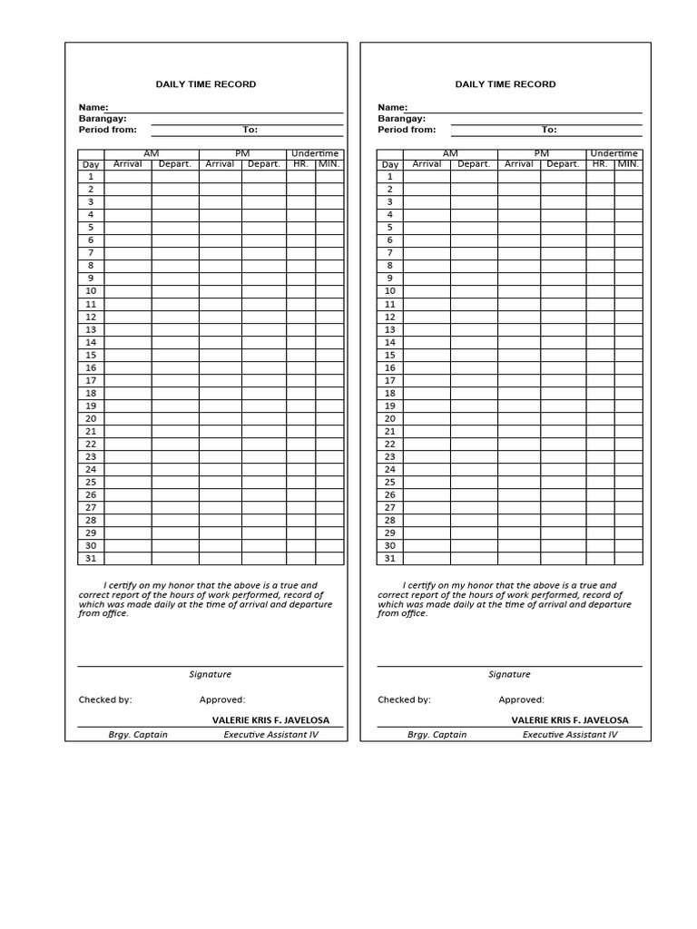 BARANGAY-SPES-DTR-2024 | PDF