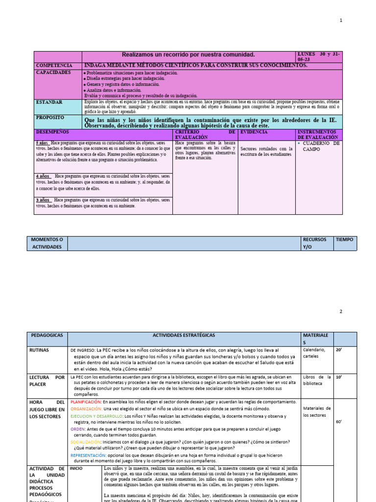 ACTIVIDAD 30 y 31 DE MAYO | Descargar gratis PDF | Curiosidad | Evaluación