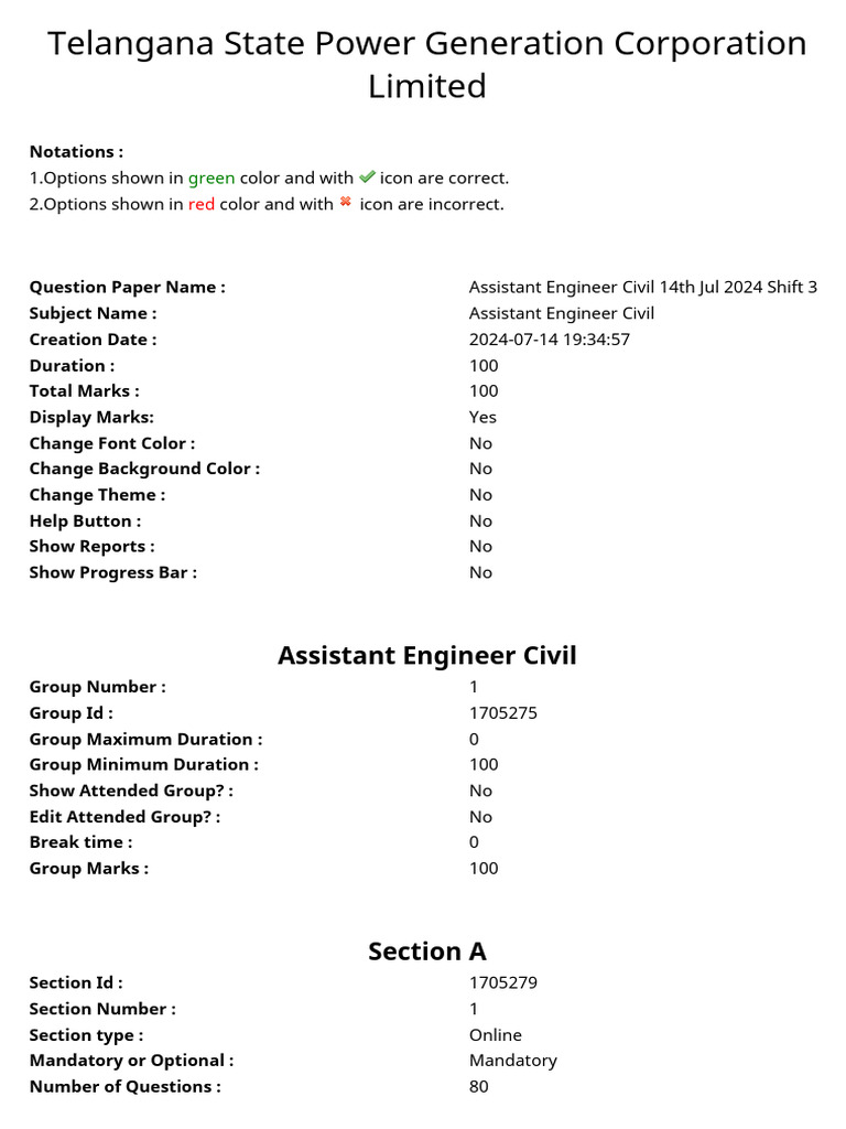 1705275-Assistant Engineer Civil | PDF | Multiple Choice