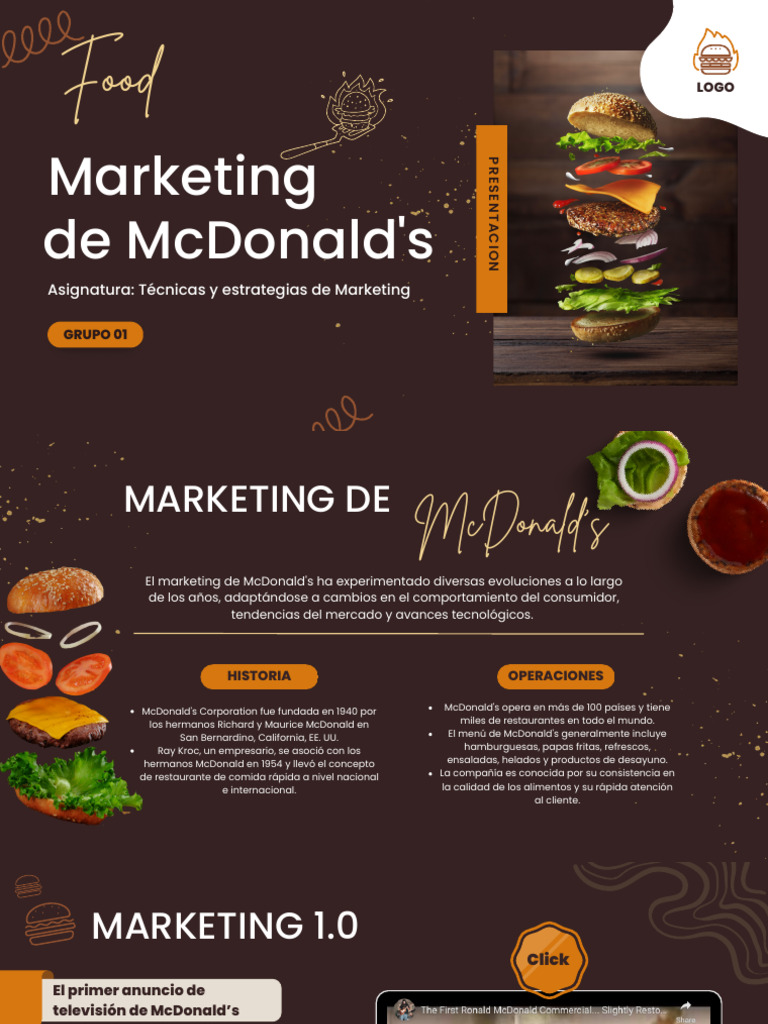 Brown Modern Food Marketing Strategy Presentation | PDF | Mc Donald's ...