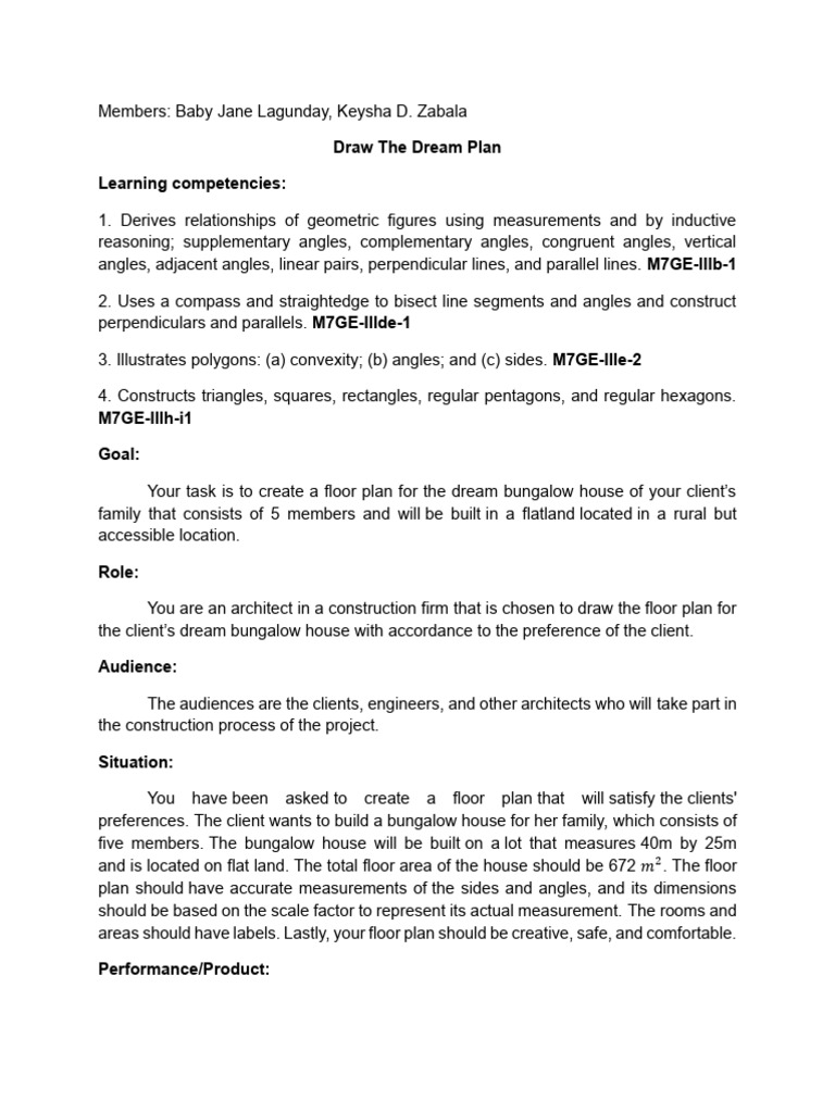 GRASPS Example 2 | PDF | Area | Perpendicular