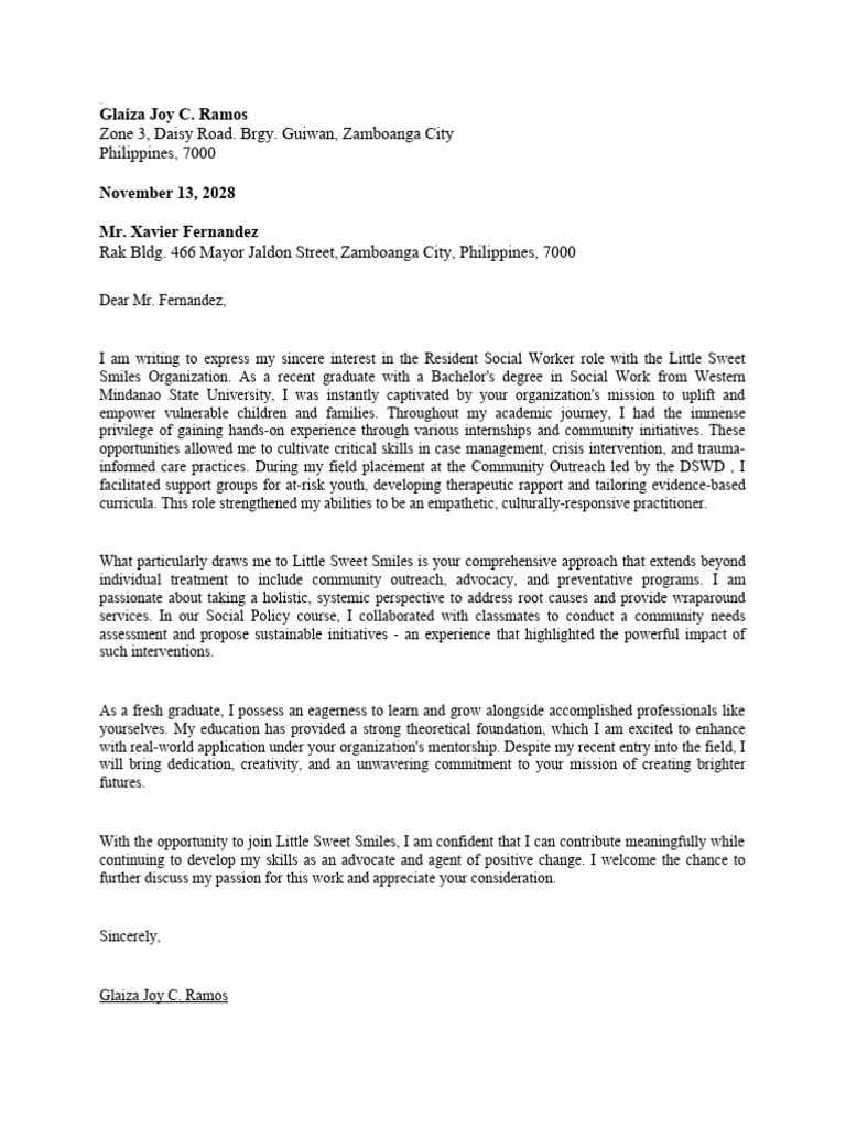 Application Letter Sample | PDF