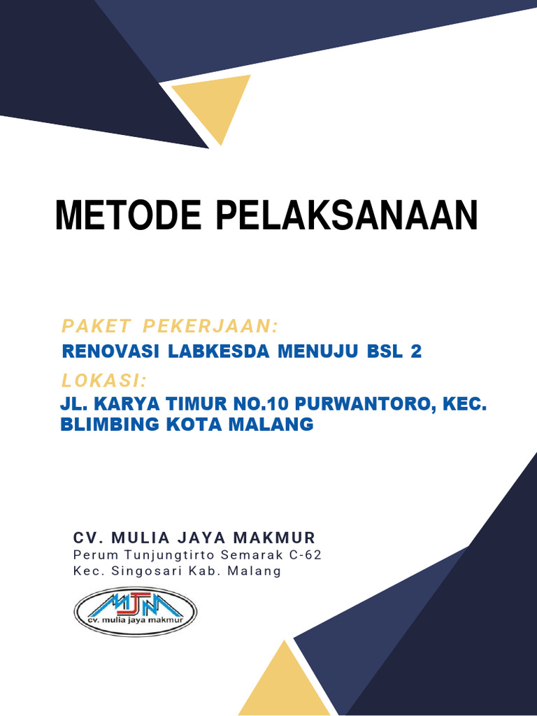 METODE PELAKSANAAN LABKESDA 2024 | PDF