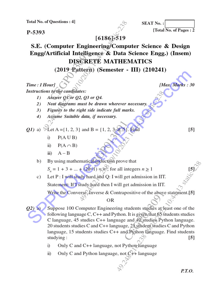 2023 DM | PDF | Mathematical Logic | Mathematics