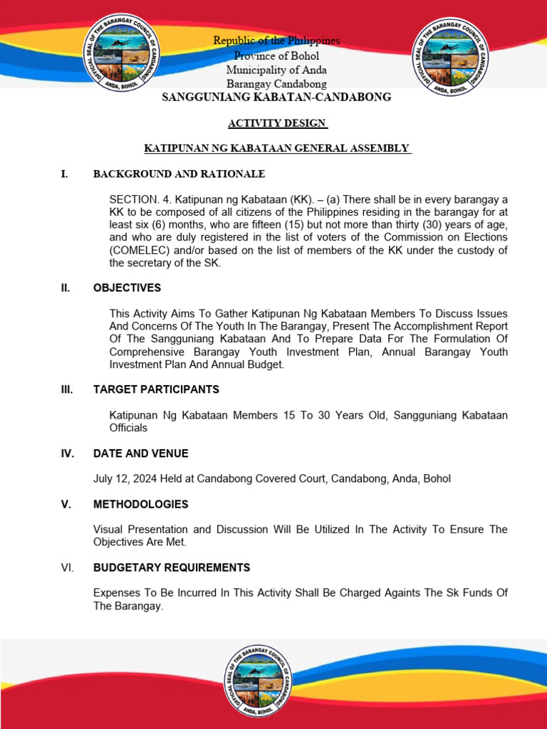 Activity Design KK Assembly | PDF | Social Science
