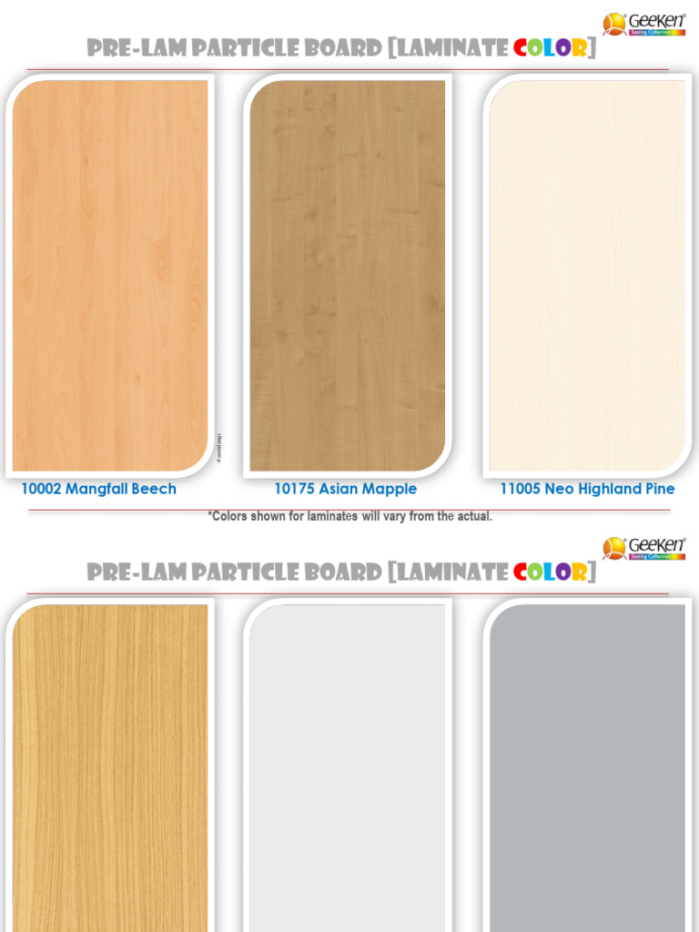 Laminate Colour Scheme | PDF