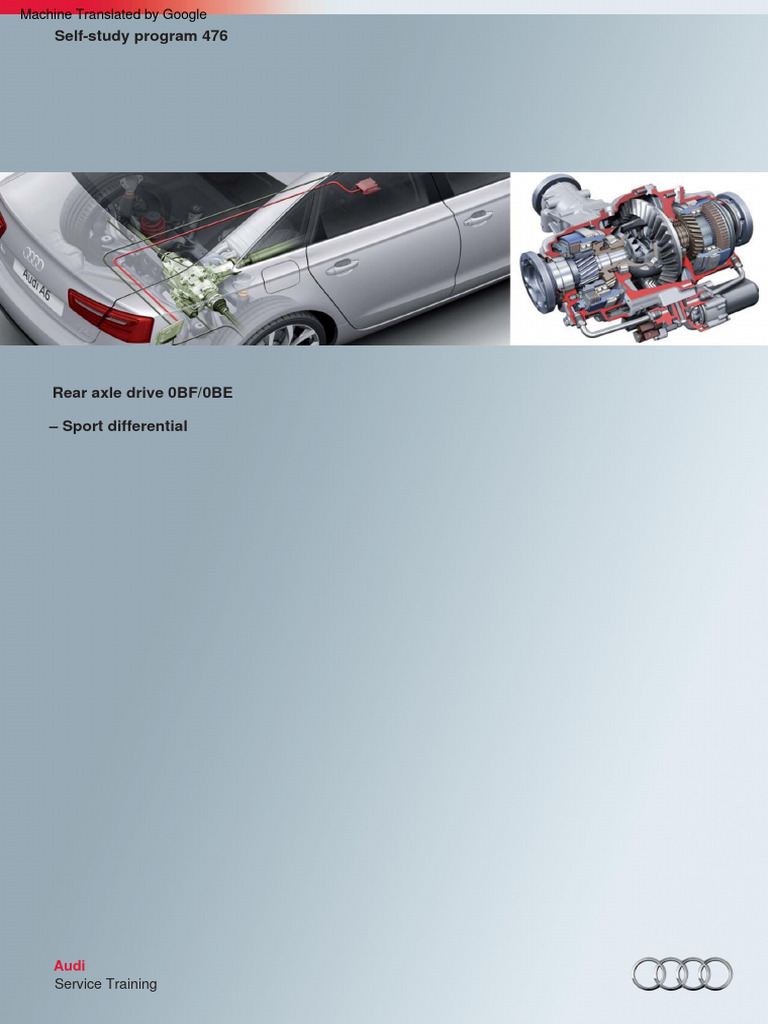Audi Sport Differential Overview | PDF | Automotive Technologies | Vehicles