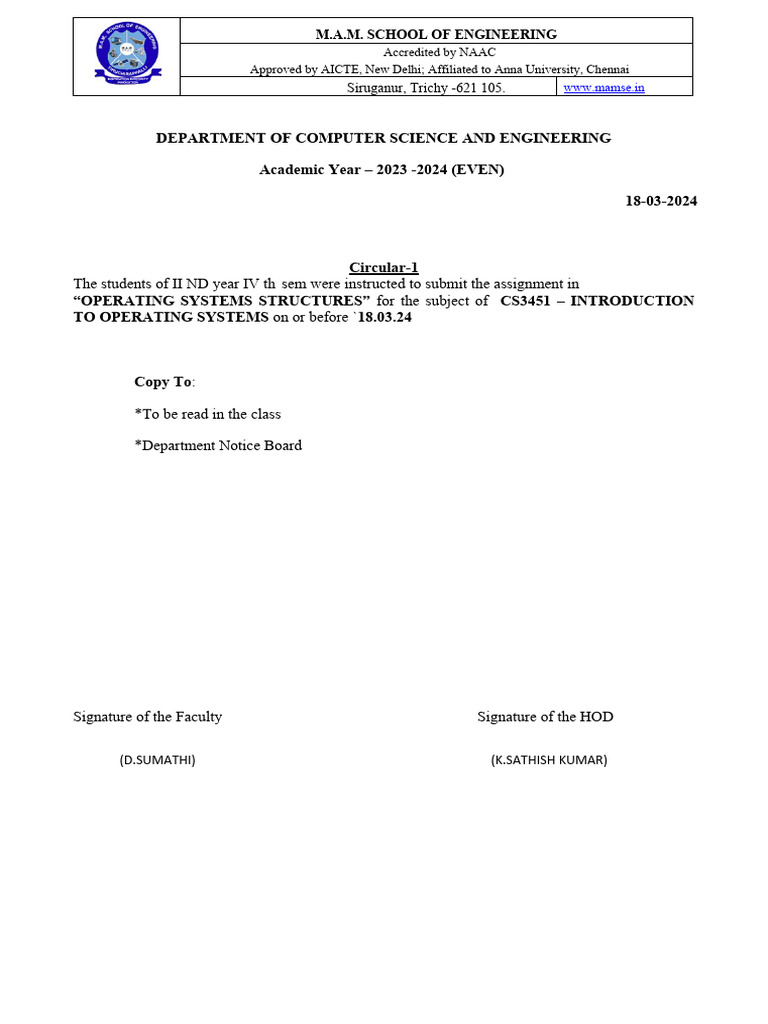 Seminar Circular IOS NEW | PDF | File System | Computer File