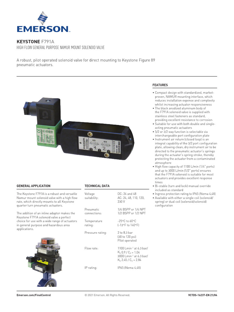 SOV EMERSON Keystone F791A Datasheet | PDF | Electrical Connector ...