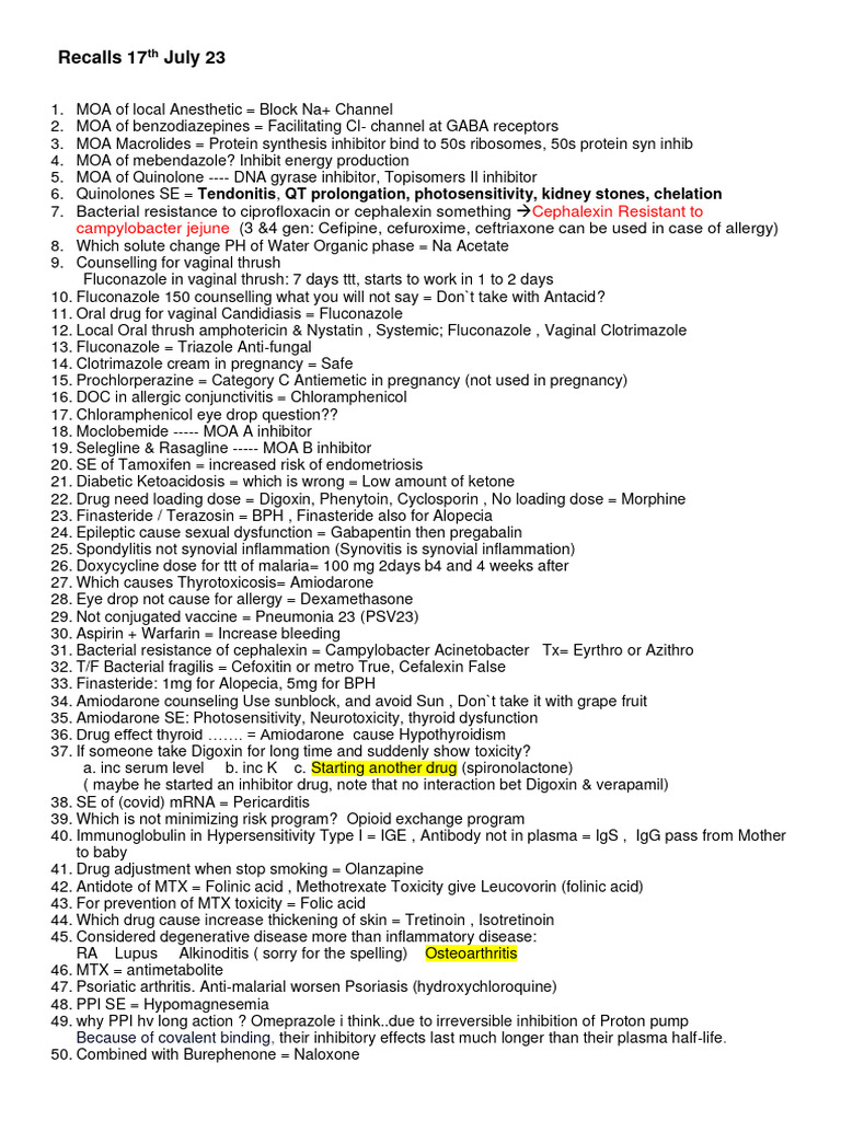 July Recalls 23. Kaps For All | PDF | Candidiasis | Aspirin