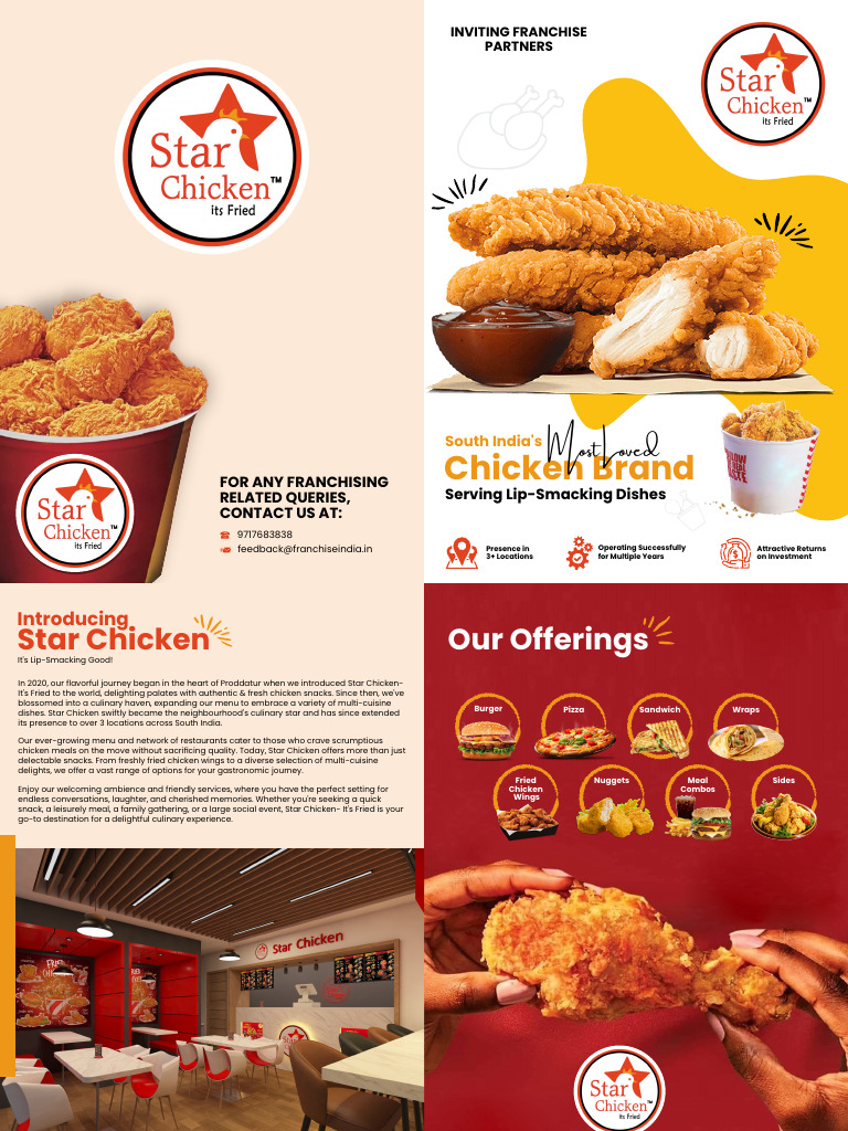 Star Chicken Brochure | PDF | Restaurants | Cooking