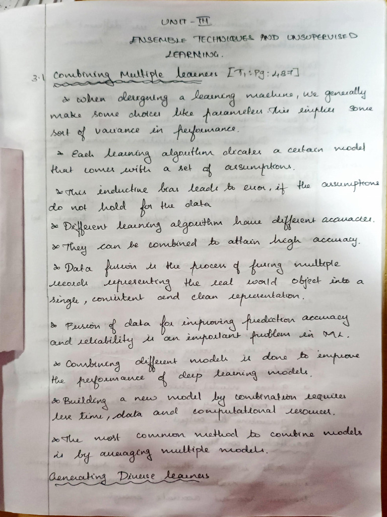 ML-UNIT3 | PDF
