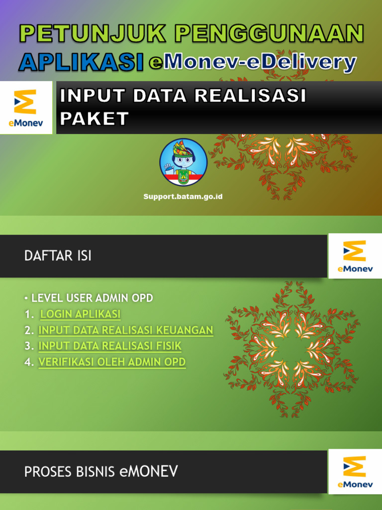 Panduan eMonev-eDelivery Batam | PDF | Bisnis | Komputer