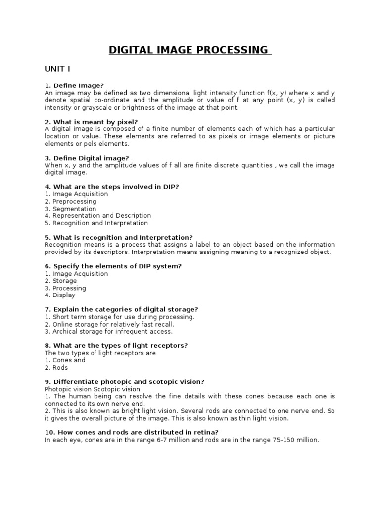 Digital Image Processing Overview Pdf Data Compression Code