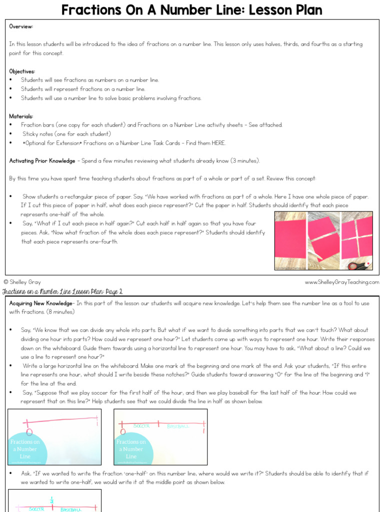 Fraction Lesson Plan | PDF | Behavior Modification | Pedagogy