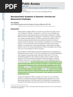 Neuropsychiatric Inventory Overview | PDF