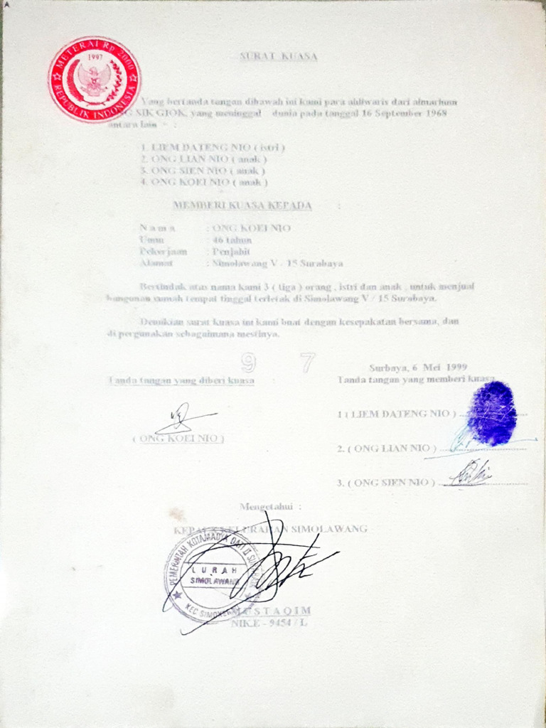 Berkas LEGALISIR | PDF