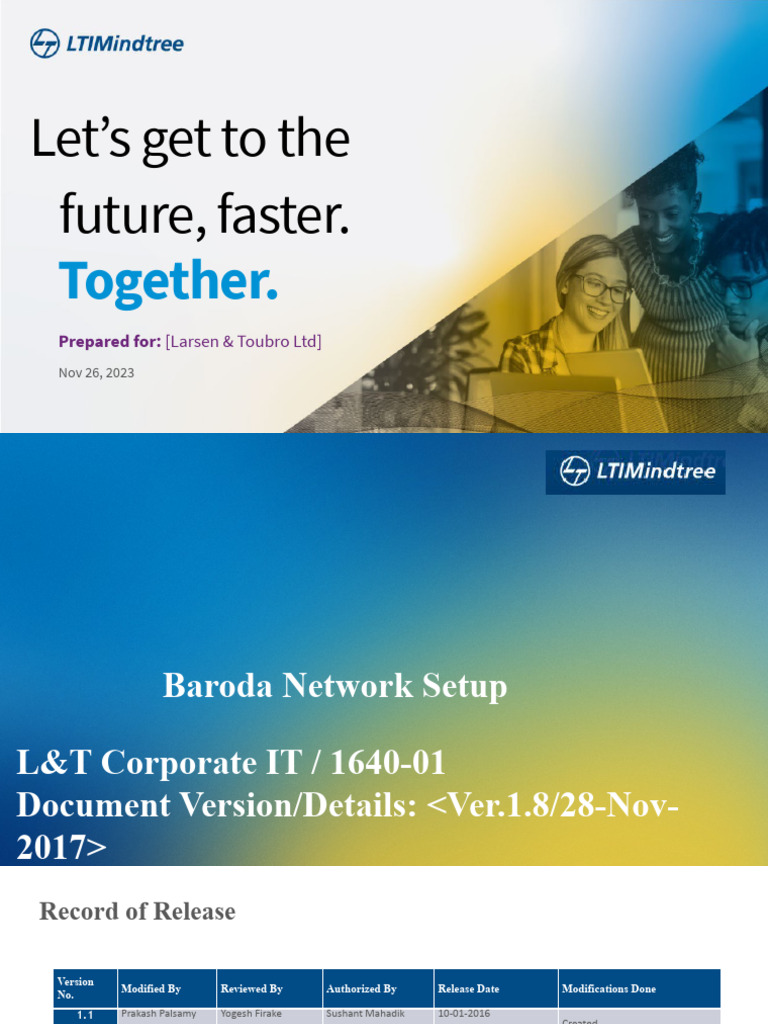 Baroda Network Setup | PDF | Network Protocols | Computer Engineering
