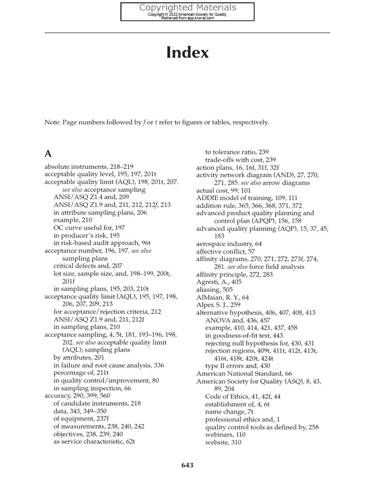 Index | PDF | Analysis Of Variance | Errors And Residuals