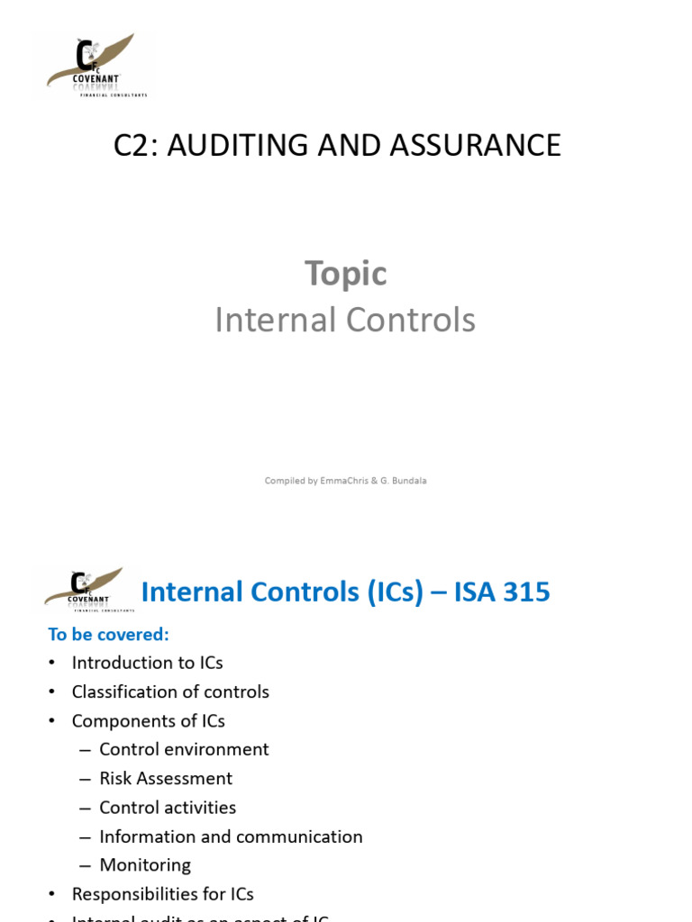 Internal Controls Handout | PDF | Internal Control | Audit