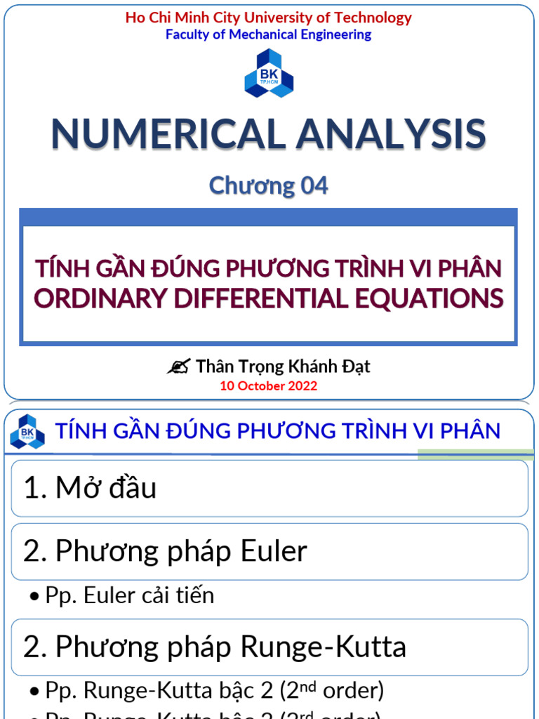 C04 - Ordinary Differential Equations | PDF