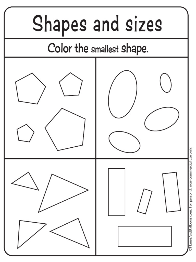 Big and Small Worksheets 8 | PDF