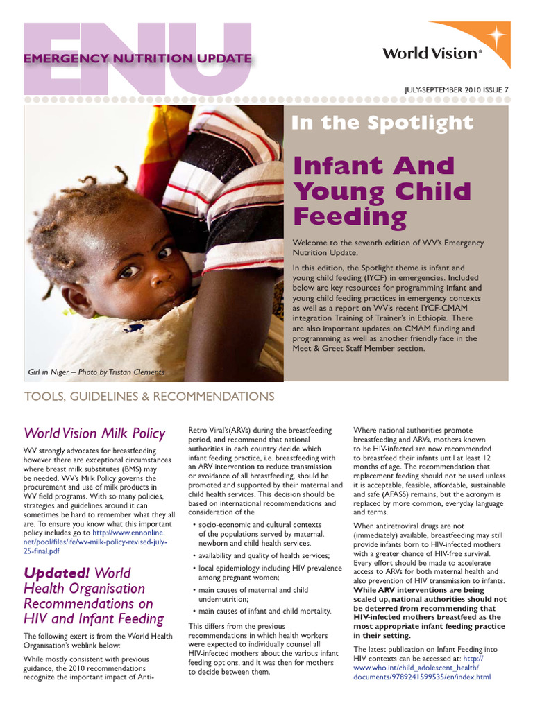 IYCF in Emergencies: Key Resources & Updates | PDF | Breastfeeding ...