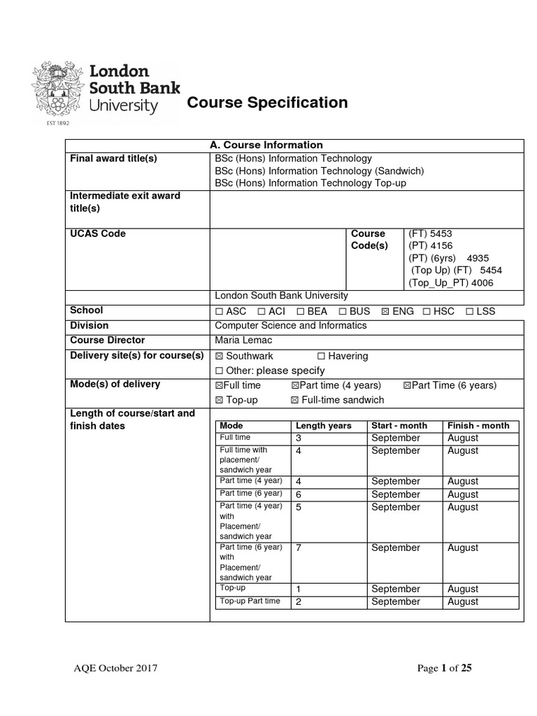 5454 BSC Hons Information Technology Top Up FT 20203010 | PDF ...