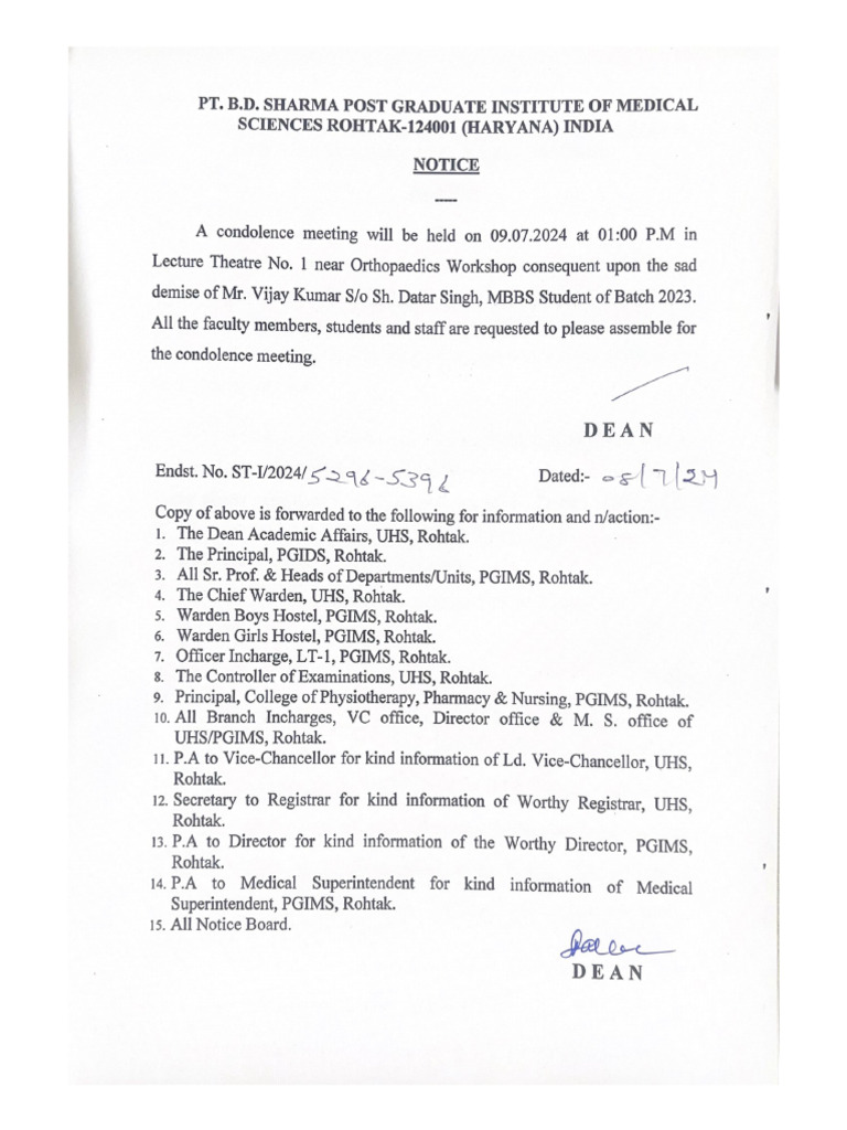 Pt. B.D. Sharma Post Graduate Institute of Medical | PDF