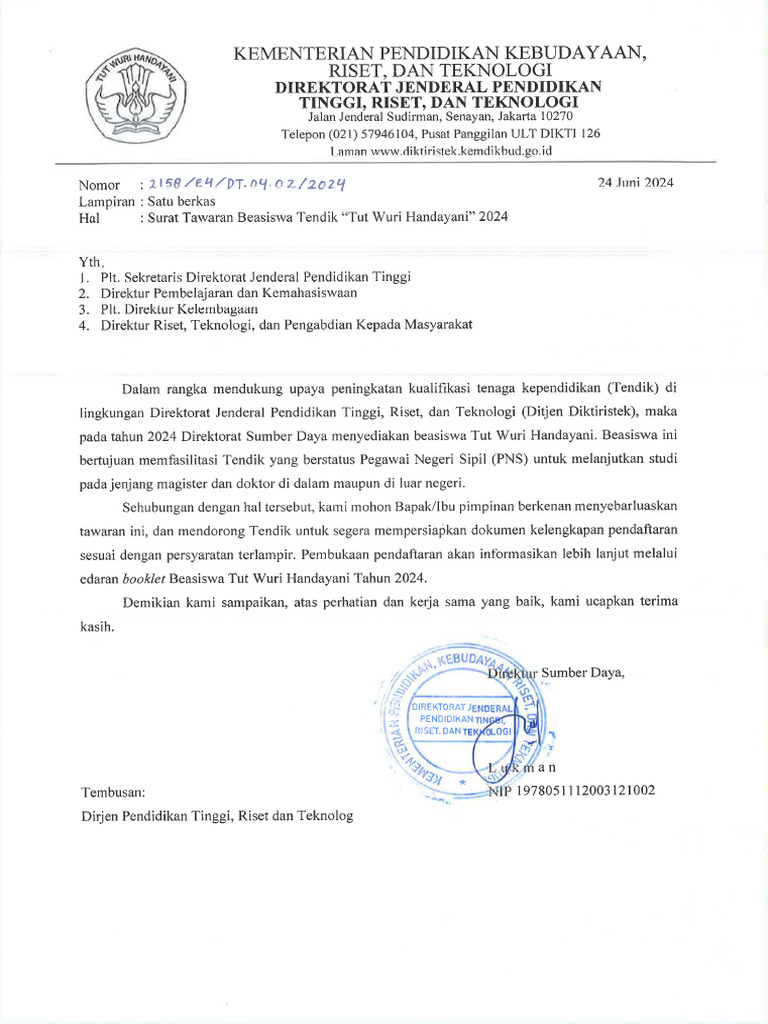 4.penawaran Internal Tut Wuri Handayani 2024 - 240704 - 095147 | PDF