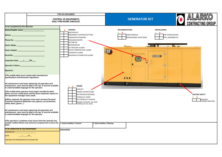 Generator Set | PDF | Manufactured Goods