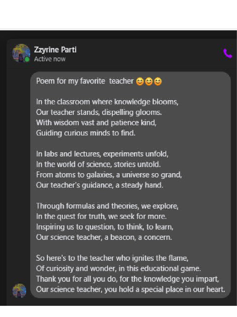 MY SCIENCE CLASS MEMOIR | PDF