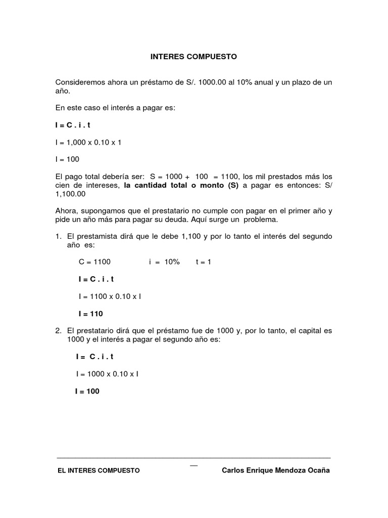 Material de Clase | PDF | Interés compuesto | Interés