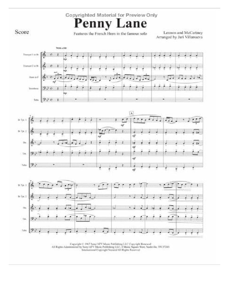 Brass Penny Lane | PDF