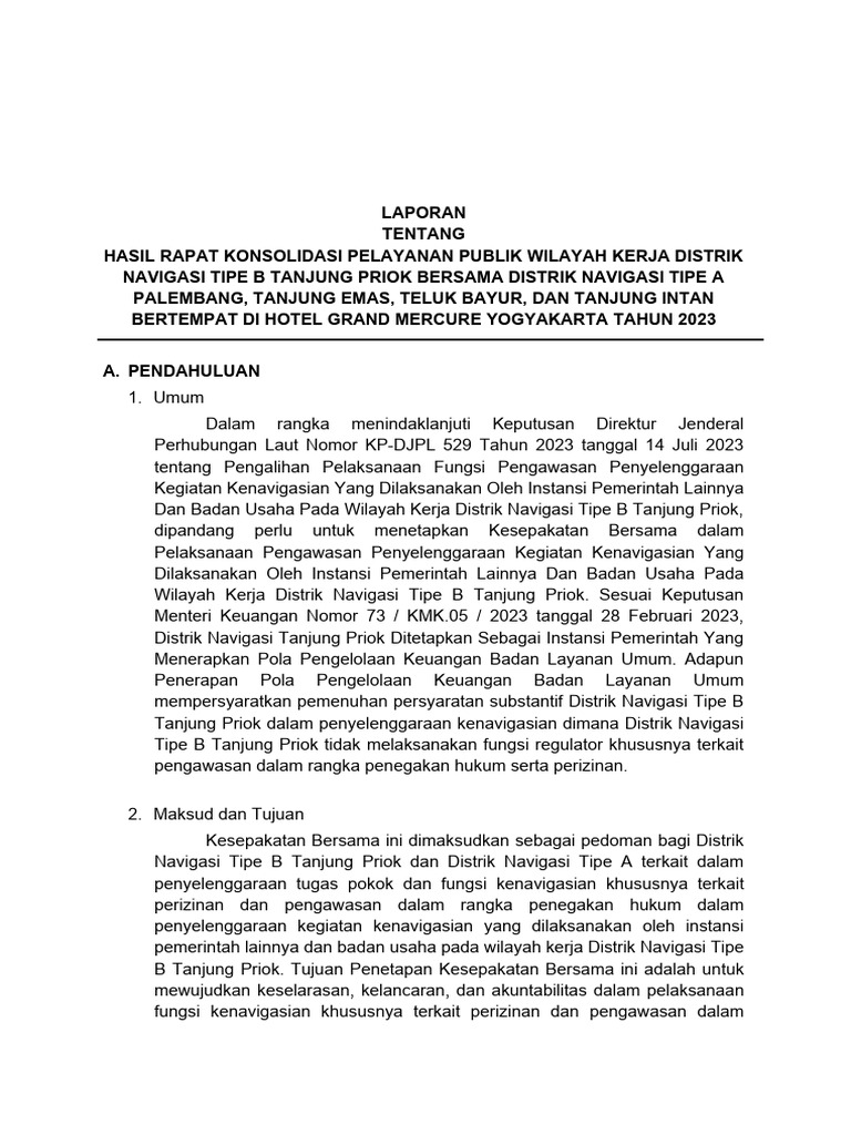 Laporan Hasil Rapat Konsolidasi Pelayanan Publik Wilayah Kerja Distrik ... Laporan Hasil Rapat Konsolidasi Pelayanan Publik Wilayah Kerja Distrik ...