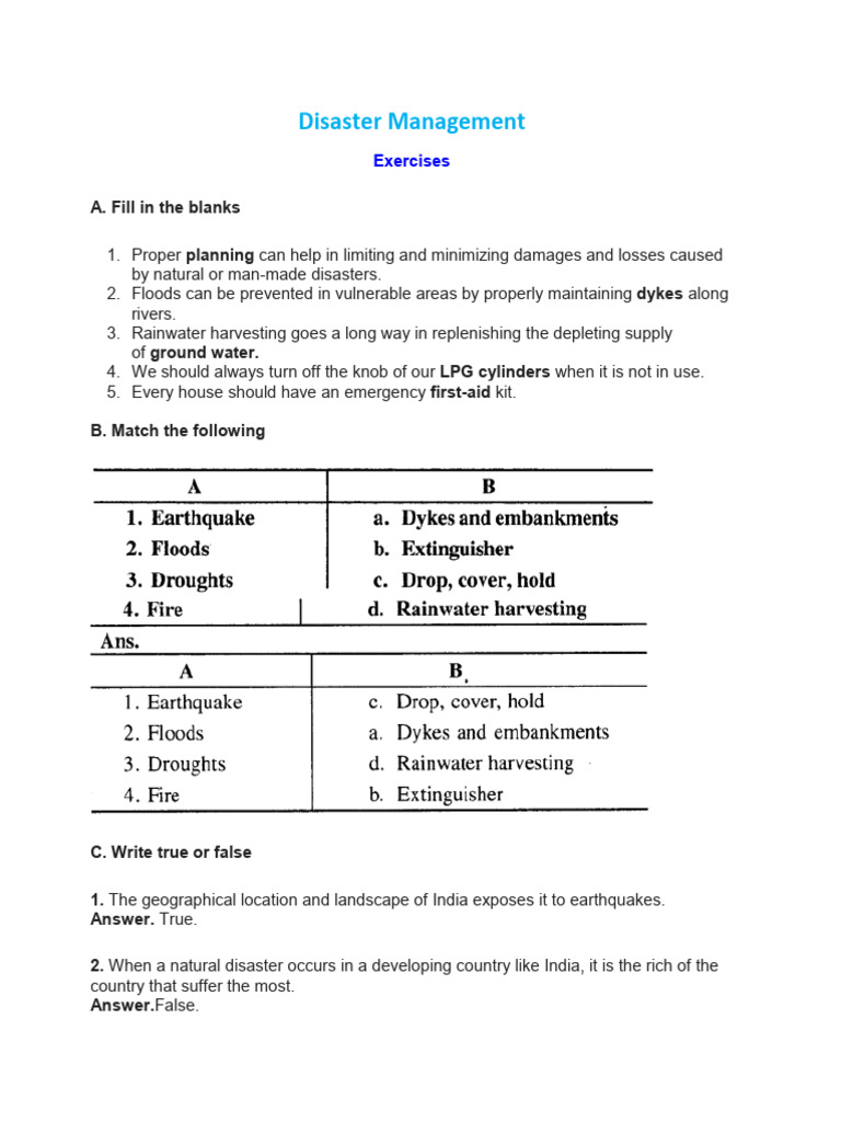 Disaster Management Exercises Guide | PDF | Emergency Management | Flood