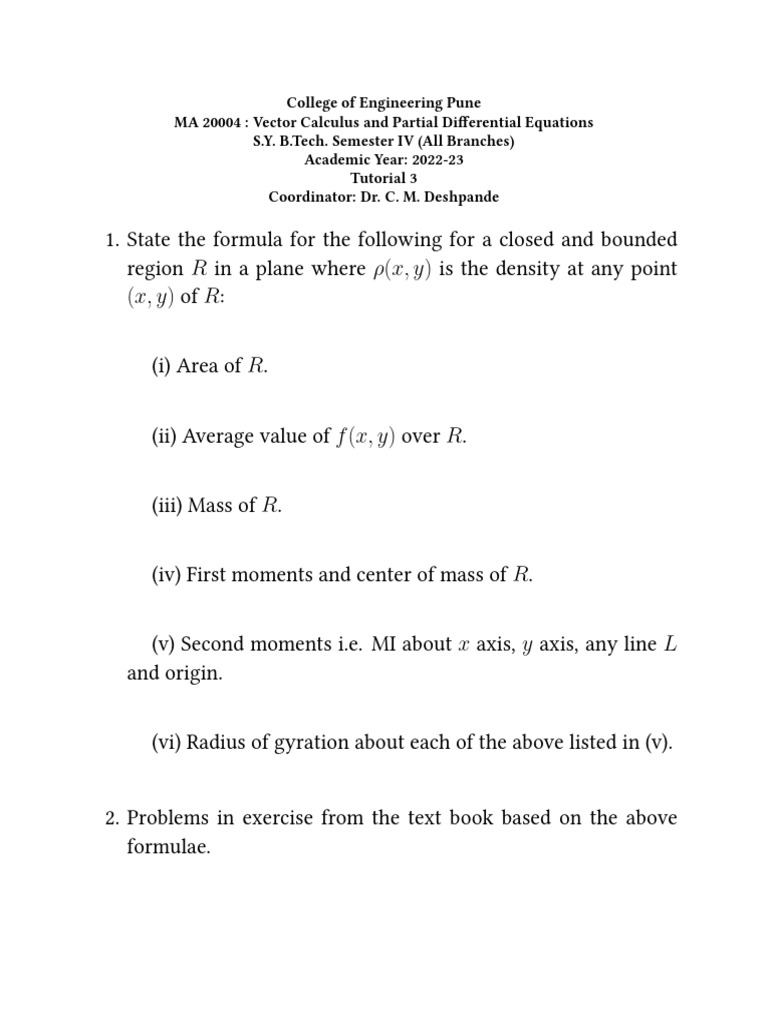 Tutorial 3 Pdf Coordinate System Cartesian Coordinate System