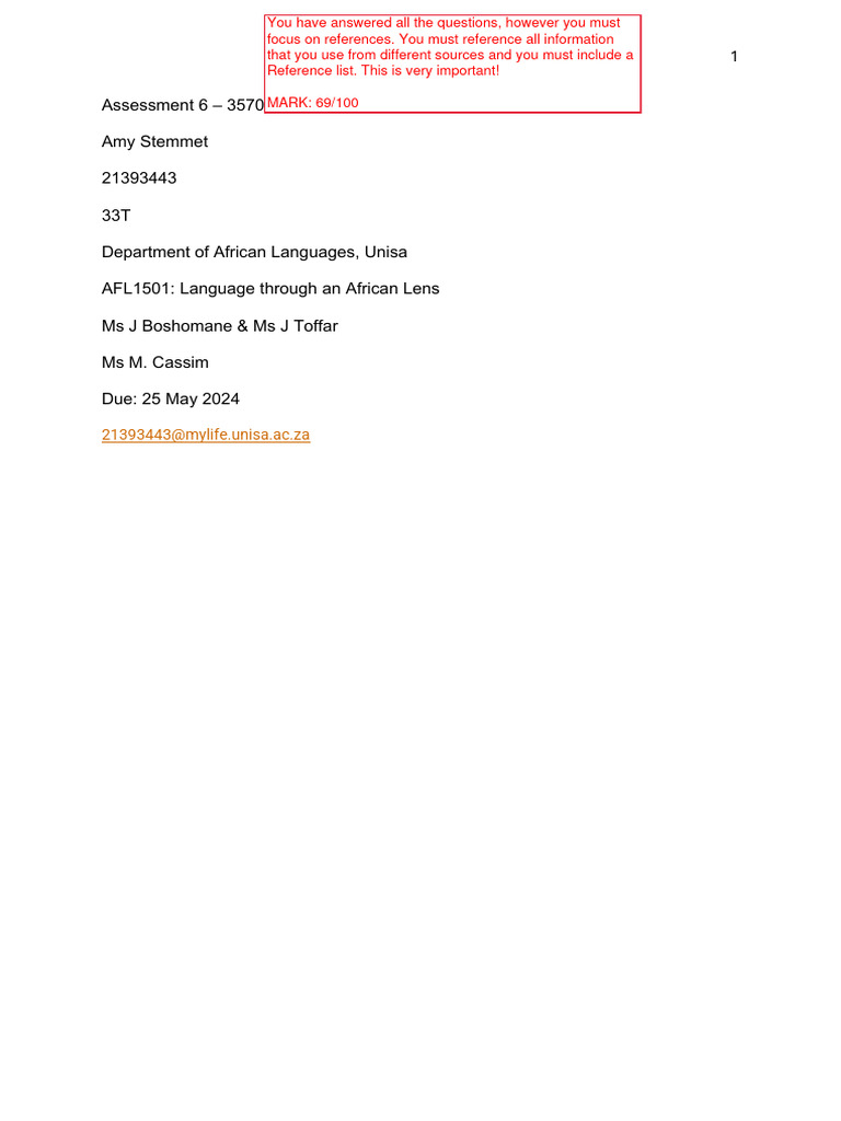 AMY SAMANTHA STEMMET - 16713688 - Assignsubmission - File - Assessment ...