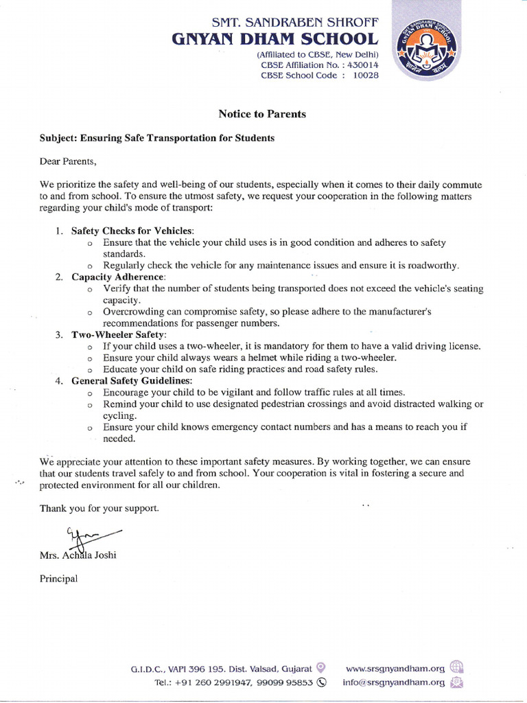 Ensuring Safe Transportation For Students | PDF