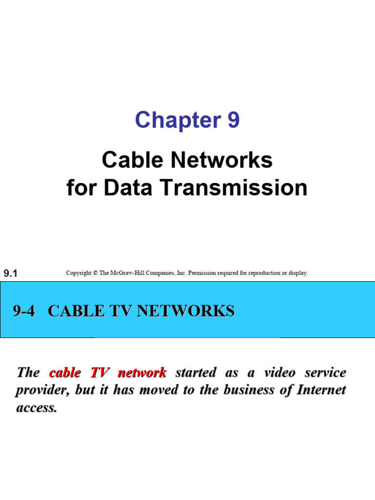 Cable Television | PDF | Cable Television | Telecommunications Equipment