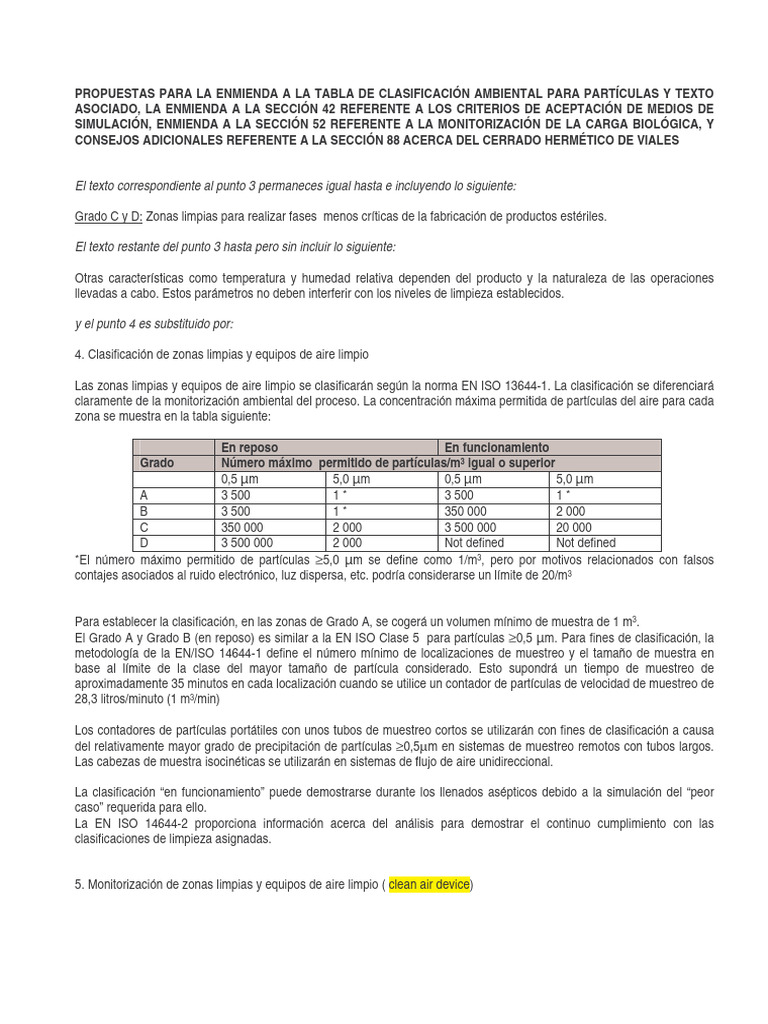 Anexo 1 Enmiendas GMP's | PDF | Esterilización (Microbiología) | Simulación