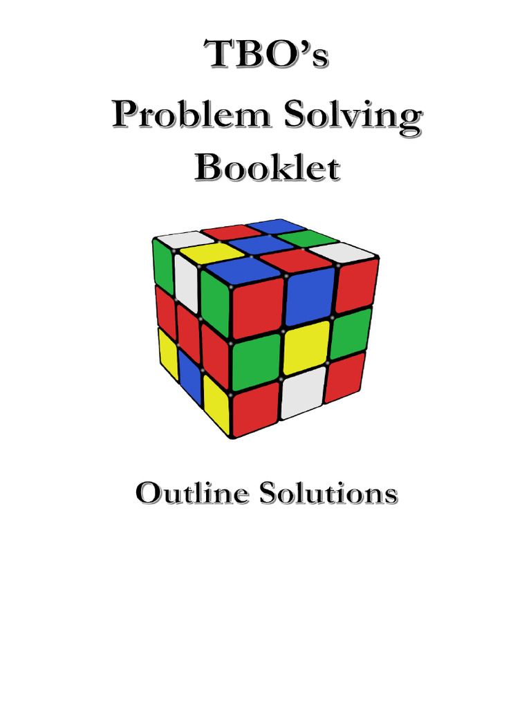 TBO Problem Solving Booklet Solutions | PDF