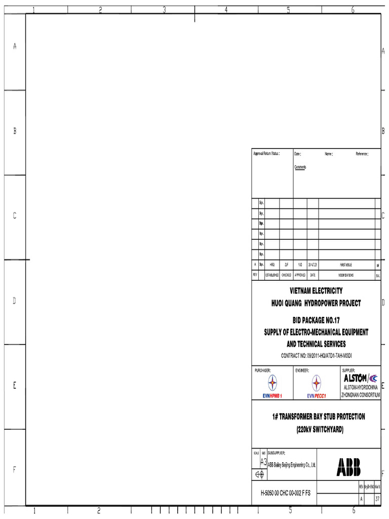 H-5050 00 CHC 00-002 F FS (1# TRANSFORMER BAY STUB PROTECTION (220kV ...