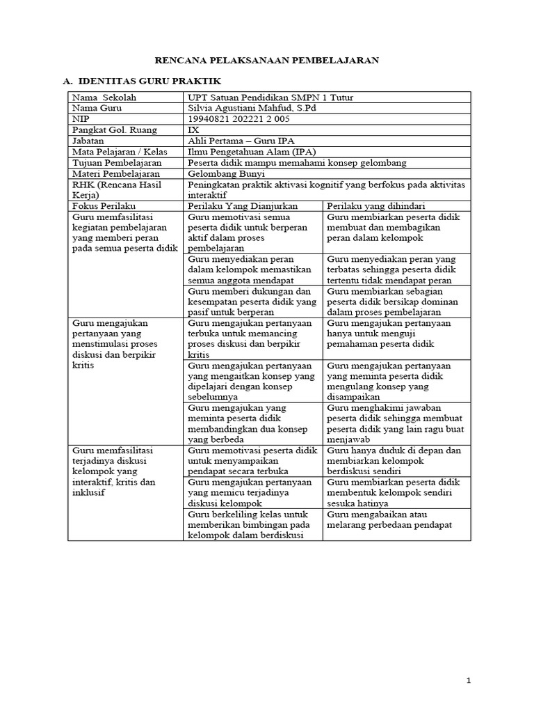 Modul Ajar Praktik Baik | PDF