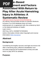 Askling Protocol | PDF | Physical Therapy | Knee