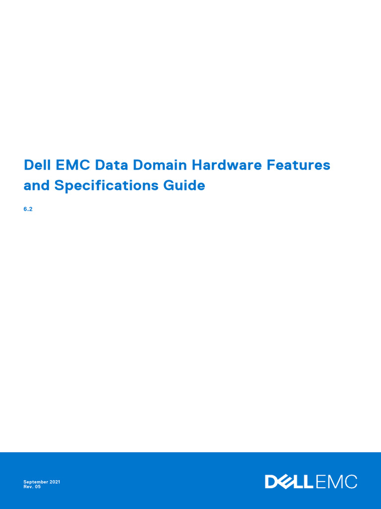 Dell EMC Data Domain Hardware Specs | PDF | Solid State Drive ...