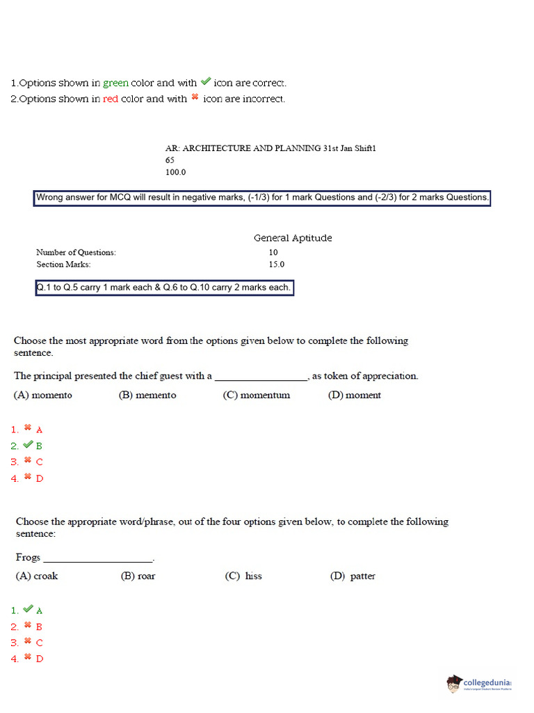 Engineering Aptitude Test Details | PDF | Multiple Choice ...