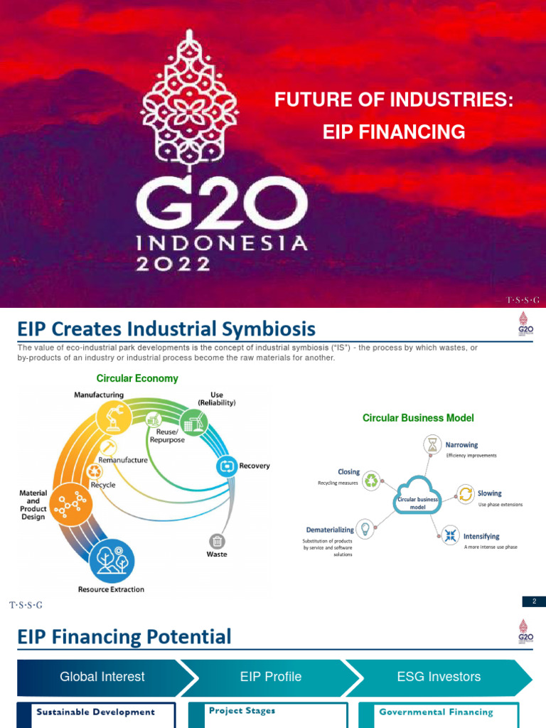 EIP Financing & Industrial Symbiosis | PDF | Public–Private Partnership ...